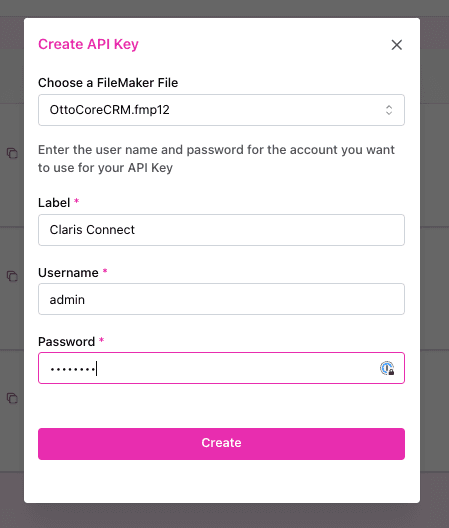 How to use Data API Keys | OttoFMS